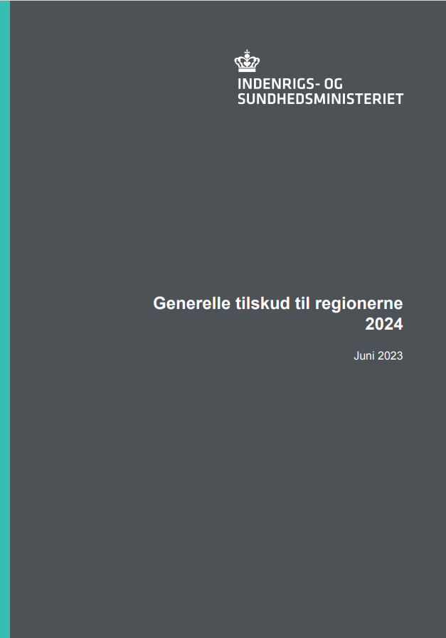 Generelle tilskud til regionerne 2024 | Indenrigs- og Sundhedsministeriet